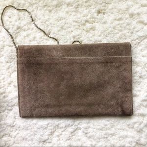 Vintage | Bags | Vintage 96s Suede Envelope Clutch Shirle Miller | Poshmark